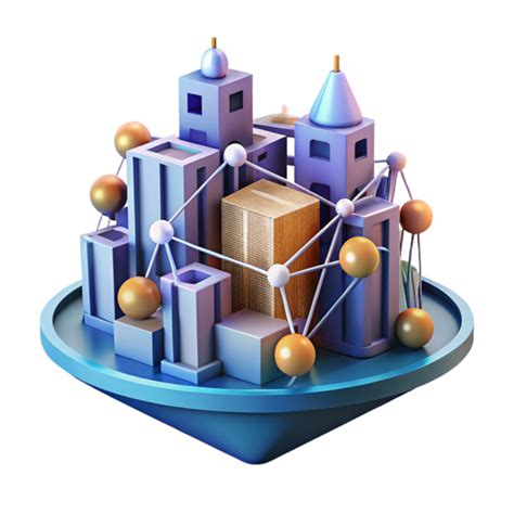 Elegant Classic Global Network Logistics Cityscape Of Interconnected