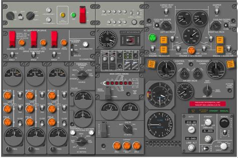 Boeing B727 Flight Deck Cockpit Training Posters By Flightvectors