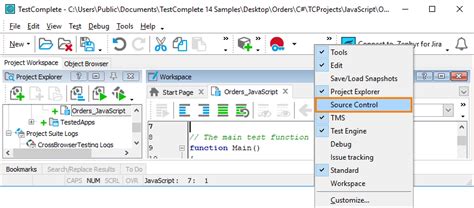 Integration With Source Control Systems Testcomplete Documentation