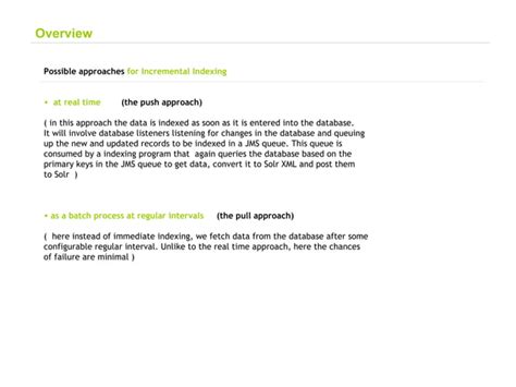 Database Indexing Framework Ppt