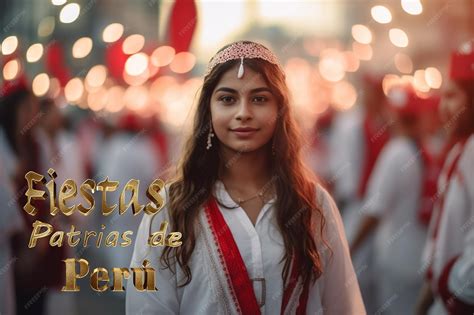 Celebración Del Día De La Independencia De Perú 28 De Julio Felices
