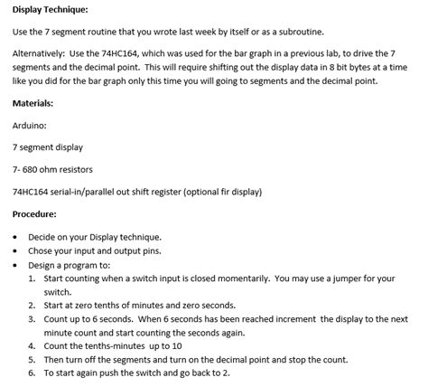 Using Arduino Uno 3 Looking For How To Write The Chegg Com
