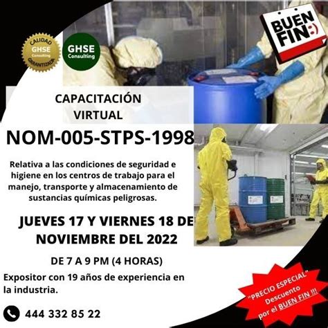 Nom 005 Stps 17 Y 18 Noviembre Pide InformaciÓn