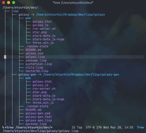Emacs Frontend For Unix Tree Command Remacs