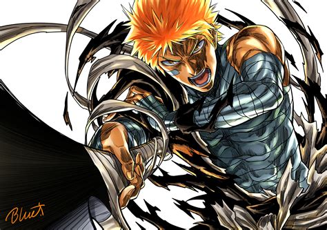 Buru Dai Kurosaki Ichigo Bleach Commentary Request Highres 1boy