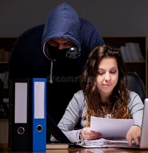 Hacker Stealing Personal Data From Home Computer Stock Image Image Of Espionage Access 265711027