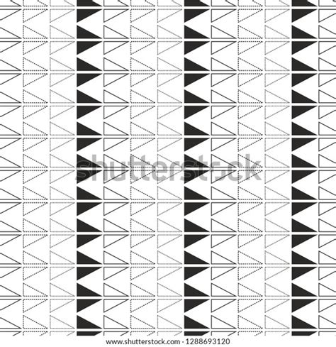 Black White Traingle Pattern Wallpaper Concept Image Vectorielle De Stock Libre De Droits