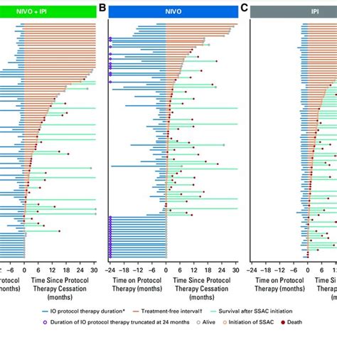 Swimmer Plots Of Treatment Free Interval Between Immuno Oncology Io Download Scientific