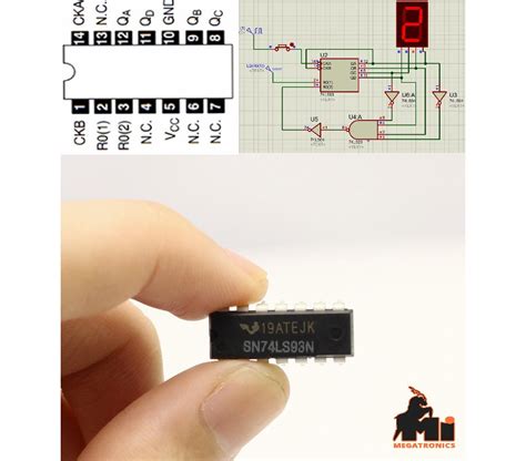 74ls93 7493 Sn74ls93n 4 Bit Binary Counter Dip14 Logic Gates
