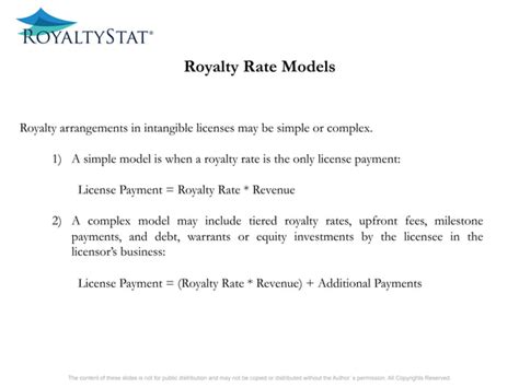 Comparability Analysis Using Royalty Rates Ppt