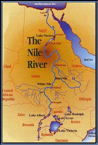 Nile River Map Location