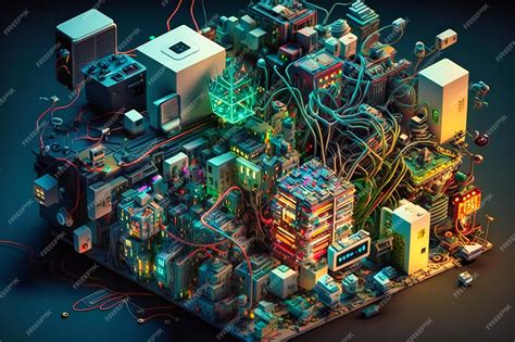 Premium Photo A Vast Network Of Interconnected Smart Devices Symbolizing Seamless