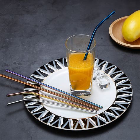 Badu Bg Екологична сламка за многократна употреба Сламки от неръждаема стомана Висококачествена