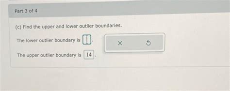 Solved For The Data Set C Find The Upper And Lower
