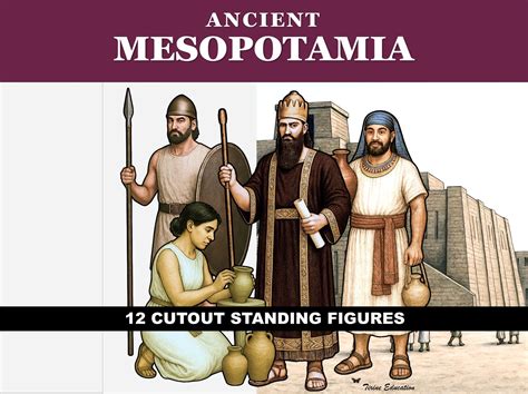 Mesopotamia Cut Out Figures World History Classroom Teaching Resource