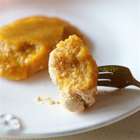 호박인절미 파파공방 식사대용떡 칼로리 맛 만족 네이버 블로그