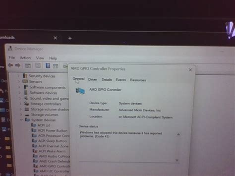 Amd Gpio Controller Code 43 Microsoft Qanda
