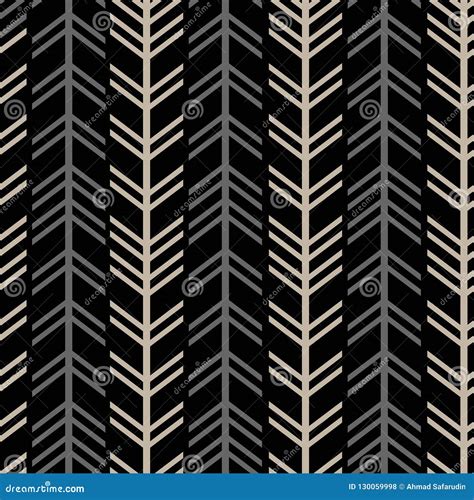 Seamless Herringbone Chevron Style With Scandinavian Monochrome Colors