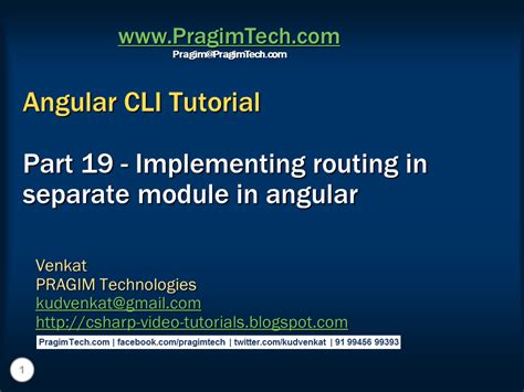 Sql Server Net And C Video Tutorial Implementing Routing In Separate Module In Angular Slides