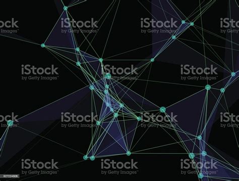 Virtual Abstract Background With Particle Molecule Structure Stock Illustration Download Image