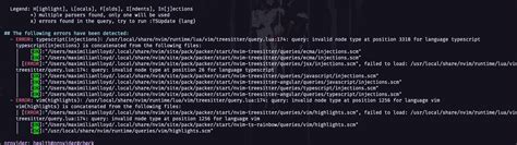 Invalid Node Type At Position 3318 For Language Typescript · Issue