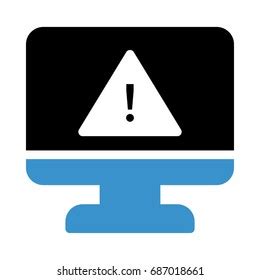 Monitor Error Stock Vector Royalty Free Shutterstock