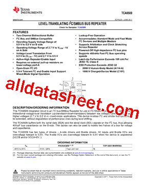 TCA Datasheet PDF Texas Instruments