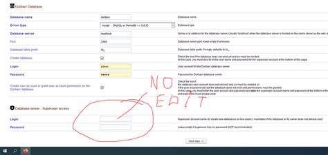 Database Superuser Not Editable Installing My Dolibarr Dolibarr