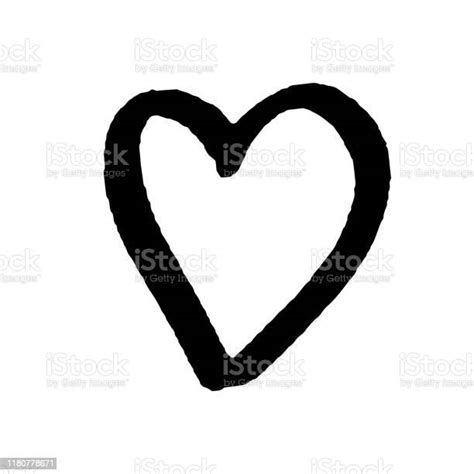 축 하 장식 디자인에 대 한 흰색 배경에 추상 적인 검은 마음입니다 핸드 드로잉 스타일 발렌타인 데이 심장 벡터 아이콘입니다 벡터 디자인 휴일 일러스트레이션입니다 장식