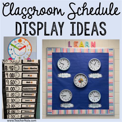 12 Easy Classroom Schedule Display Ideas Nylas Crafty Teaching