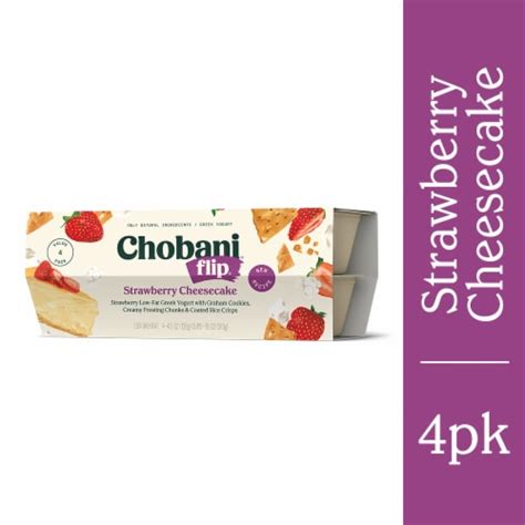 Chobani® Flip® Strawberry Cheesecake™ Low Fat Greek Yogurt Cups 4 Ct 45 Oz Kroger