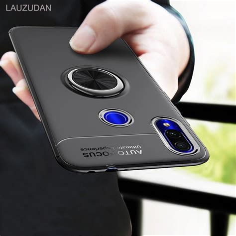 Shockproof Case For Xiaomi Redmi Note Case Finger Ring Magnet Matte TPU Silicon Cover For