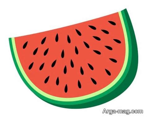 نقاشی هندوانه برای کودکان مخصوص شب یلدا