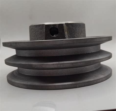 มู่เล่ย์สายพาน 5 นิ้ว 2 ล่อง B มู่เล่ย์มอเตอร์ ใช้ในเครื่องจักรต่างๆ เหล็กหล่อคุณภาพดี ราคา