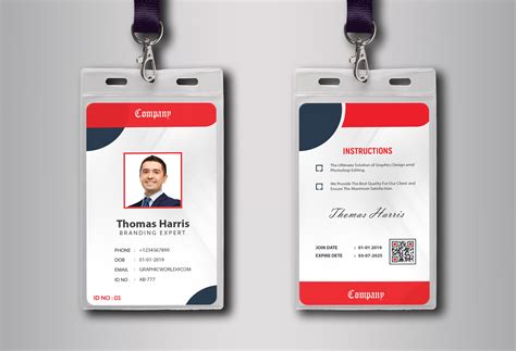 Editable Free Printable Id Cards Template Printable Templates
