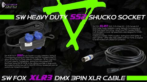 Xlr Cable And Shucko Socket Auditorium Works