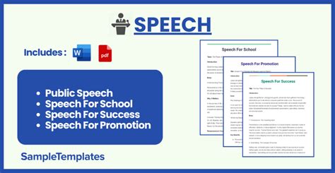 Free 31 Sample Speech In Pdf