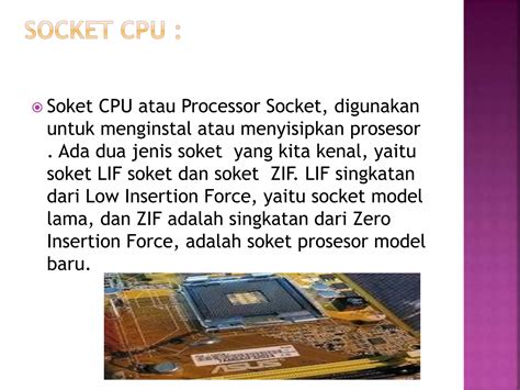 Bagian Bagian Motherboard Dan Kegunaannya Pptx