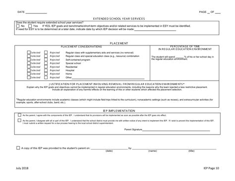 Nevada Individualized Educational Program Iep Form Fill Out Sign