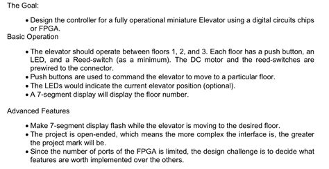Solved Use Logic Circuits To Design An Elevator And Display Chegg Com