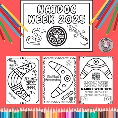 Naidoc Week 2025 Colouring Pages Aboriginal Culture All Grades