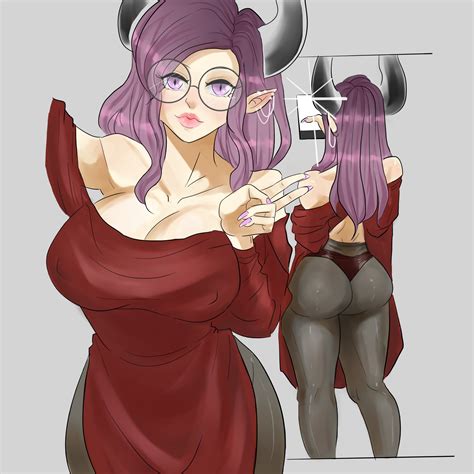 Rule 34 Ass Galath Parody Purple Hair Selfie Succubus 7198708