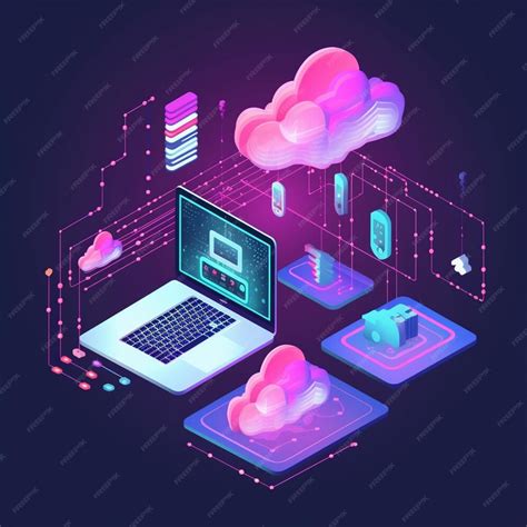 Premium Ai Image Server Cloud Data Storage Concept Solution Web