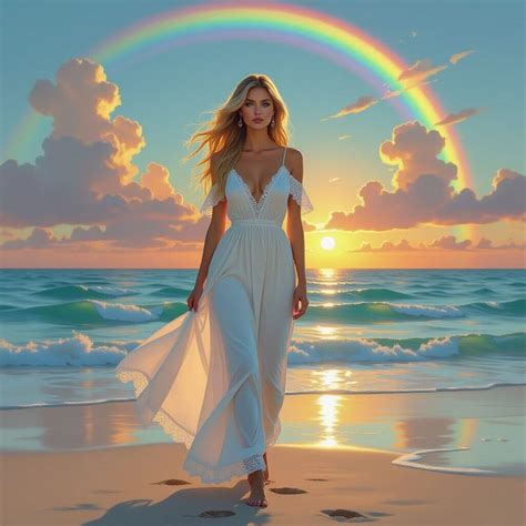 A Tall Willowy Woman With Long Blonde Hair And Piercing Blue Eyes