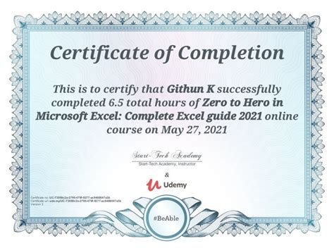 Githun K On Linkedin Udemy Excel