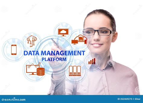 Business People In Data Management Concept Stock Image Image Of