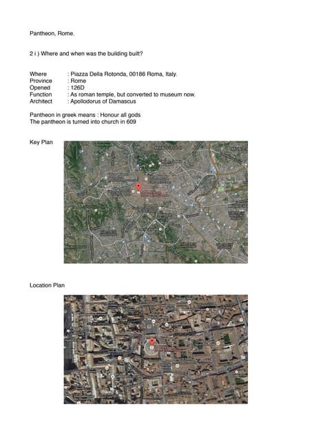 Precedent Study And Analysis For Pantheon Pdf