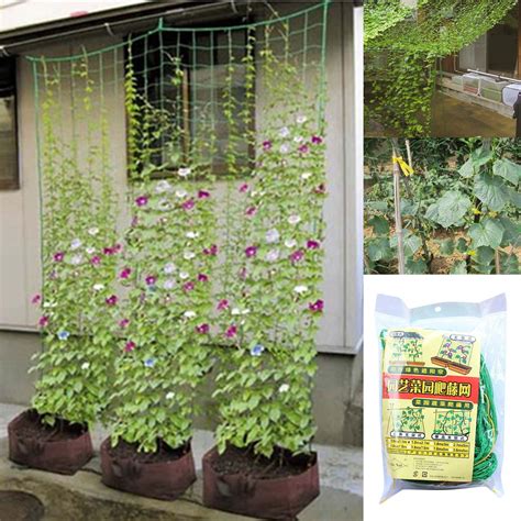 Luysn Trellis Netting Climbing Net Heavy Duty Nylon Rope Plant Trellis Netting Flexible Garden