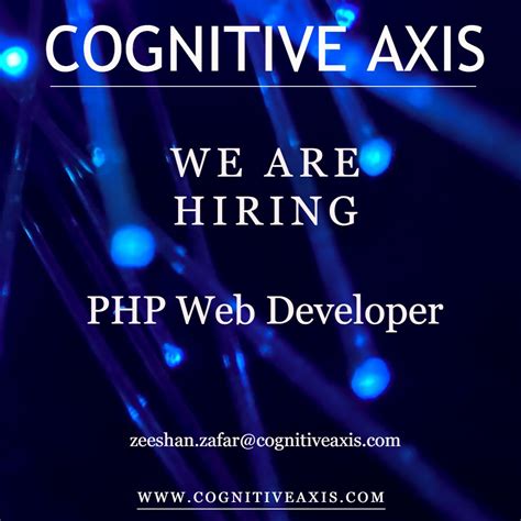 Cognitive Axis On Linkedin Hiring Phpwebdeveloper Cognitiveaxis Lahorejobs Hr Job