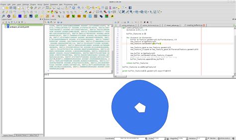 Ring Buffer Code Not Working With Pyqgis Geographic Information Systems Stack Exchange